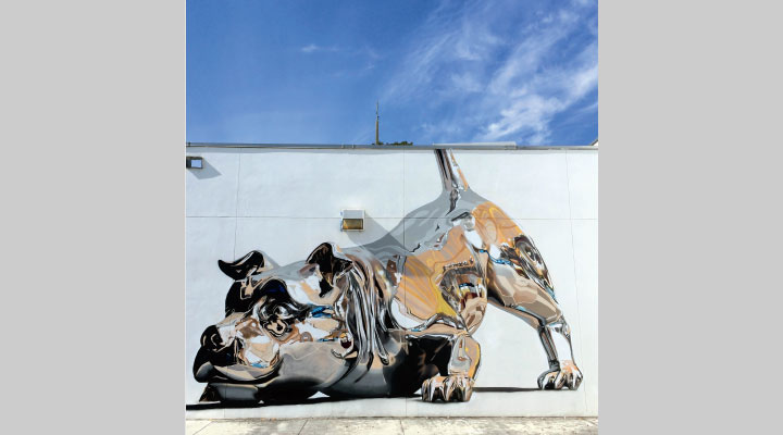 Mirrored Mutt Mural